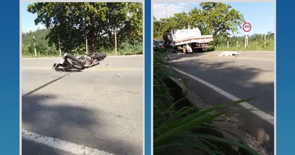 Acidente entre moto e caminhão mata uma pessoa e deixa outra ferida em Colatina | A Gazeta