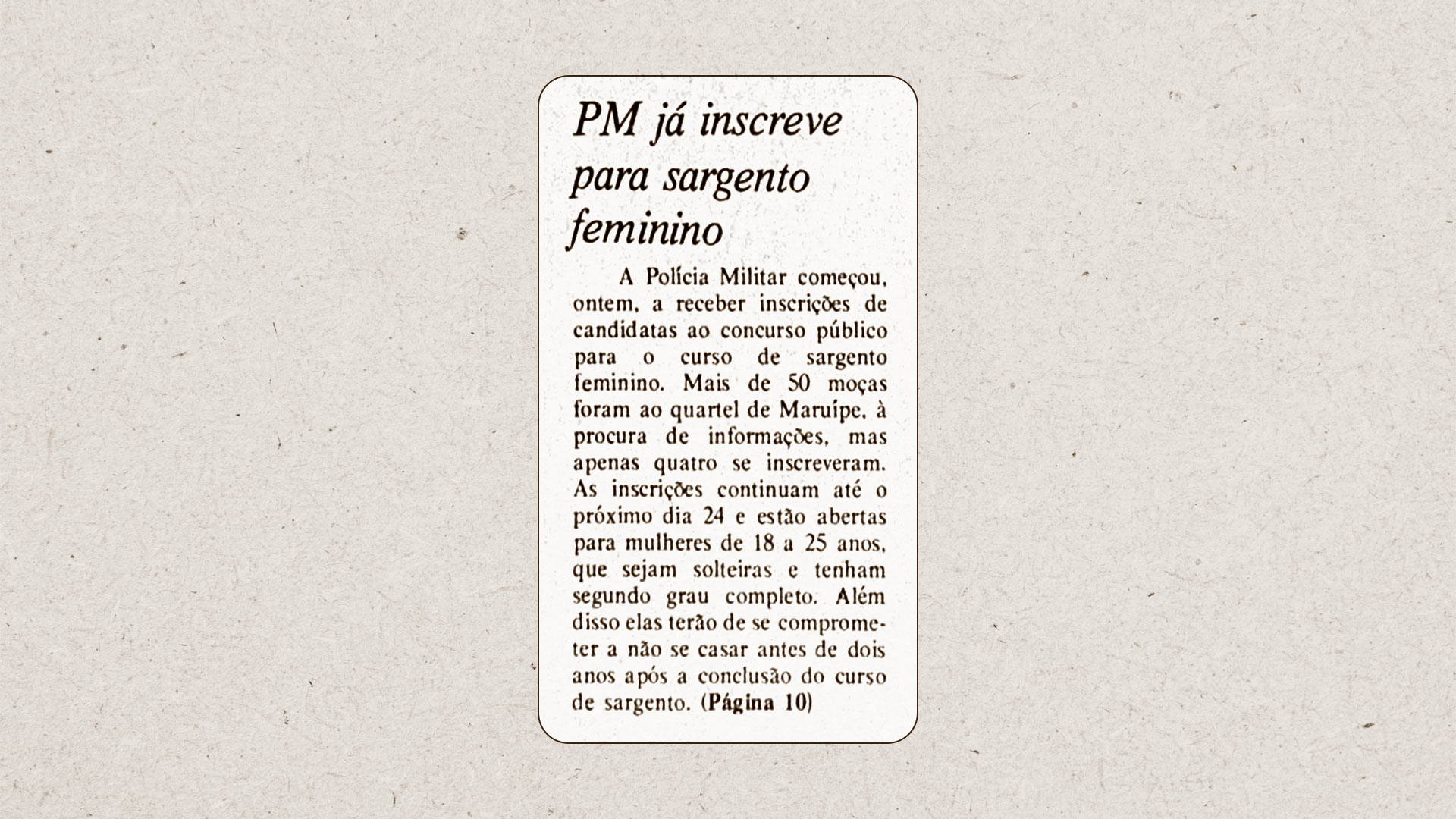 Quem são as mulheres que formaram a primeira turma feminina da PM no ES | A Gazeta