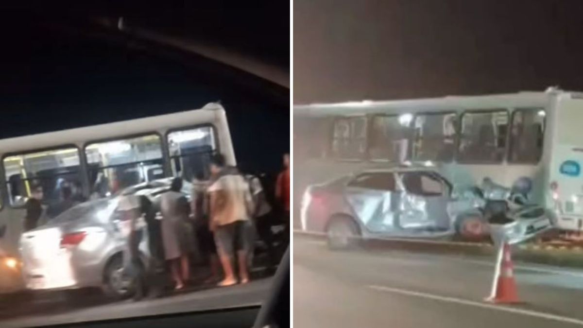 Acidente entre micro-ônibus, carro e ônibus deixa uma pessoa morta na BR 101 em Cariacica | A Gazeta