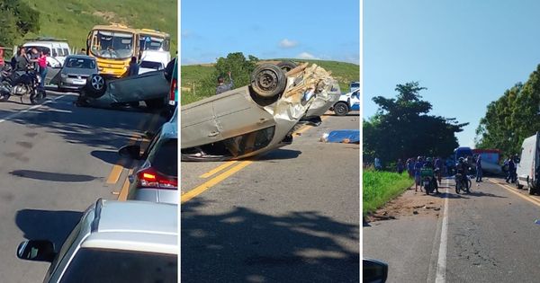 Homem morre e quatro pessoas ficam feridas em acidente em Itapemirim | A Gazeta