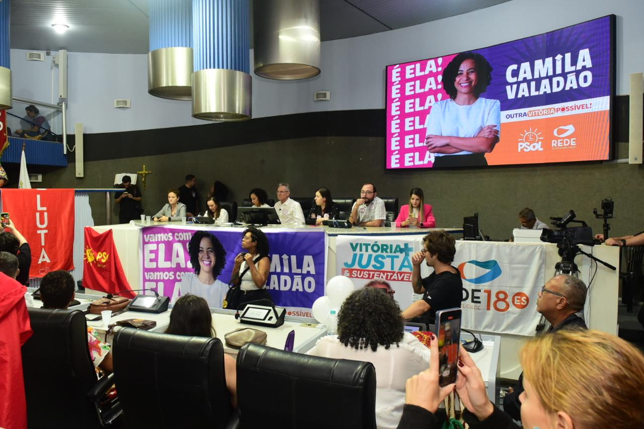 Convenção Psol-Rede confirma Camila Valadão como candidata em Vitória ...