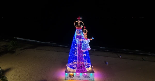 Festa da Penha: imagens da Santa Iluminada são acesas na Grande Vitória ...