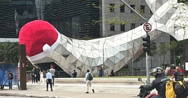 Baleia da Faria Lima ganha novo gorro após decoração viralizar por ...